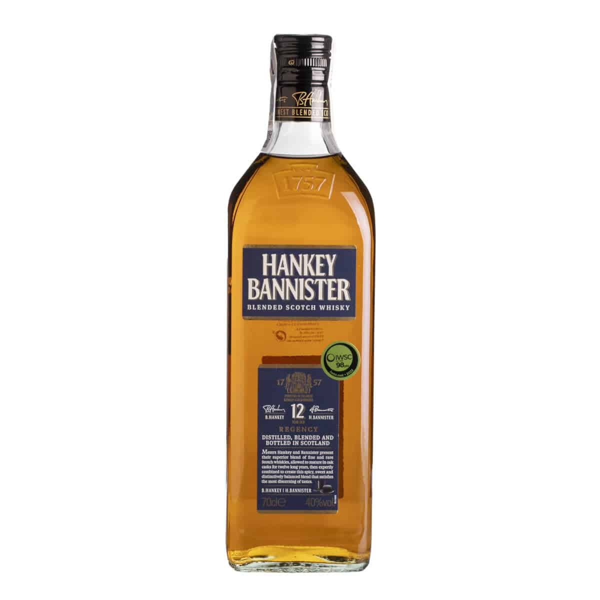 Whisky Hankey Bannister 12 YO Blended Scotch 40% - Blended
